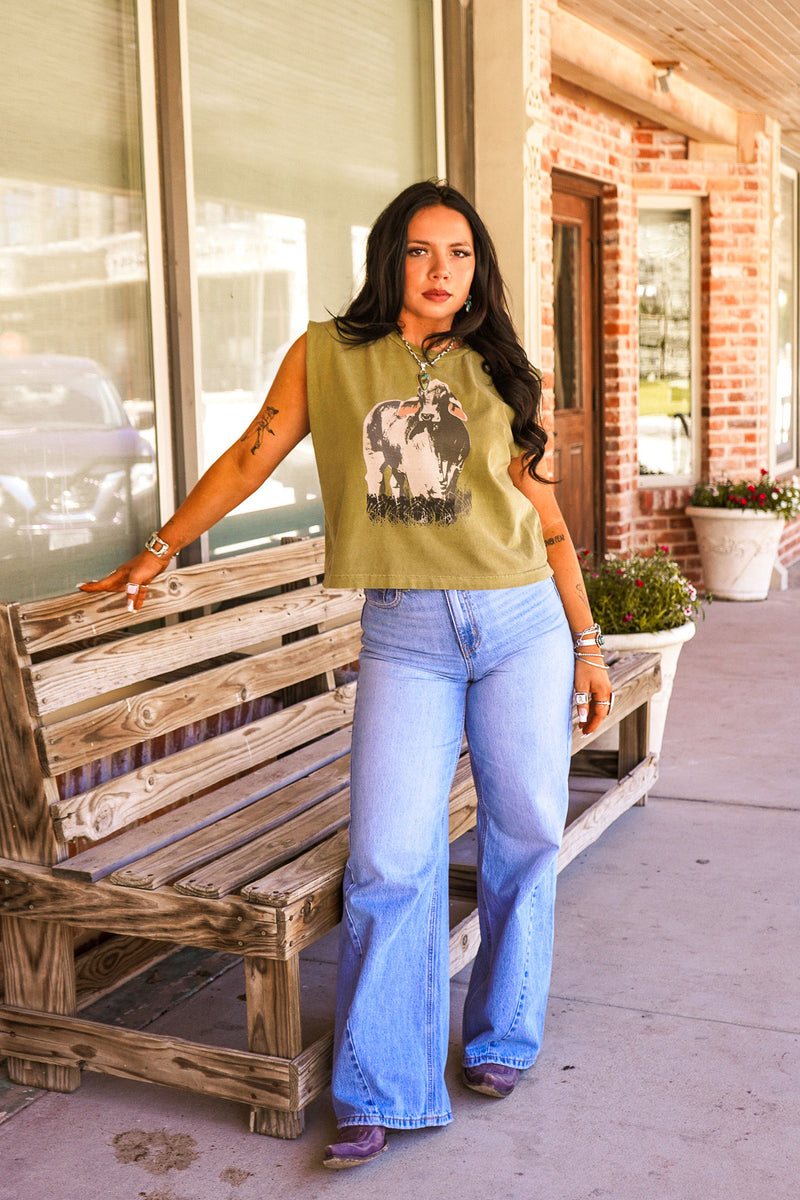 The Brahma Bull Muscle Tank – Punchy Vaquera