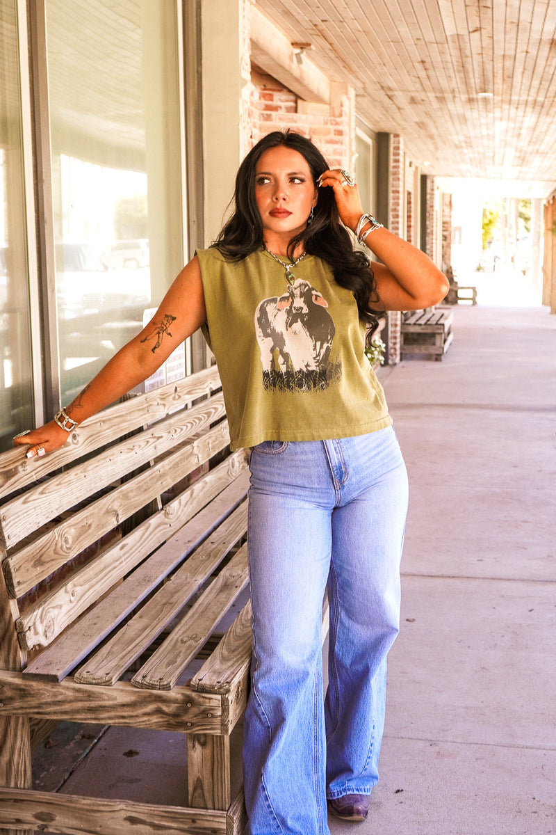 The Brahma Bull Muscle Tank – Punchy Vaquera