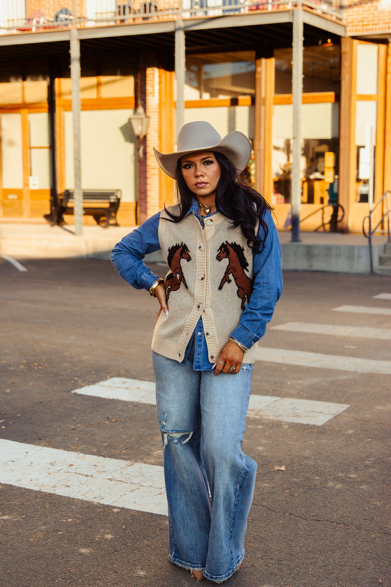 The Cowboy Canary Vest – Punchy Vaquera