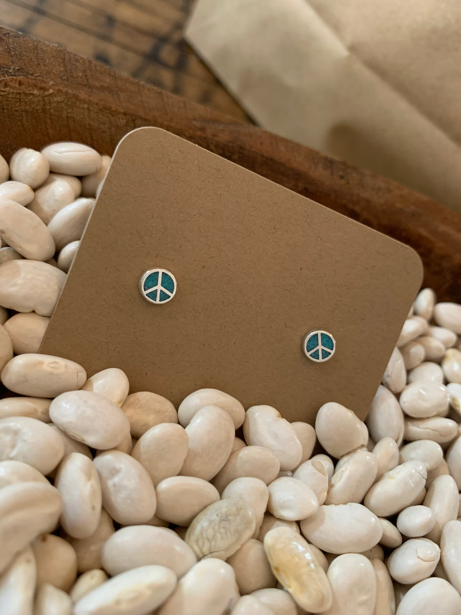 The Peace Inlay Studs – Punchy Vaquera